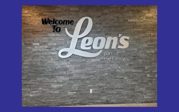 Cutout Letter Sign Created For Leon's Furniture In Whitby - 6ix Signs